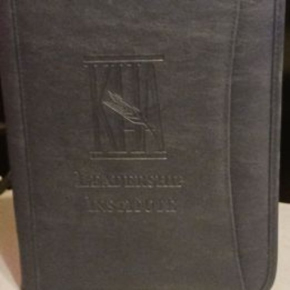 Leeds | Office | Navy Blue Leeds Business Presentation Folder Portfolio ...